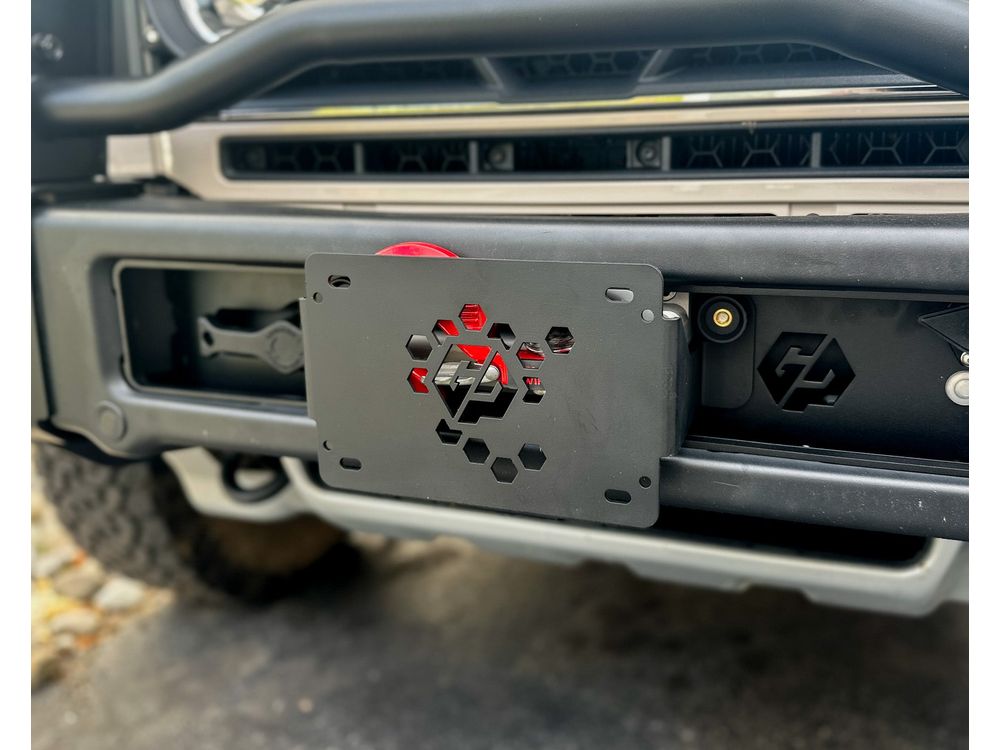 GP Ineos Grenadier Winch Kit - Front License Plate Mounting Kit – GP ...