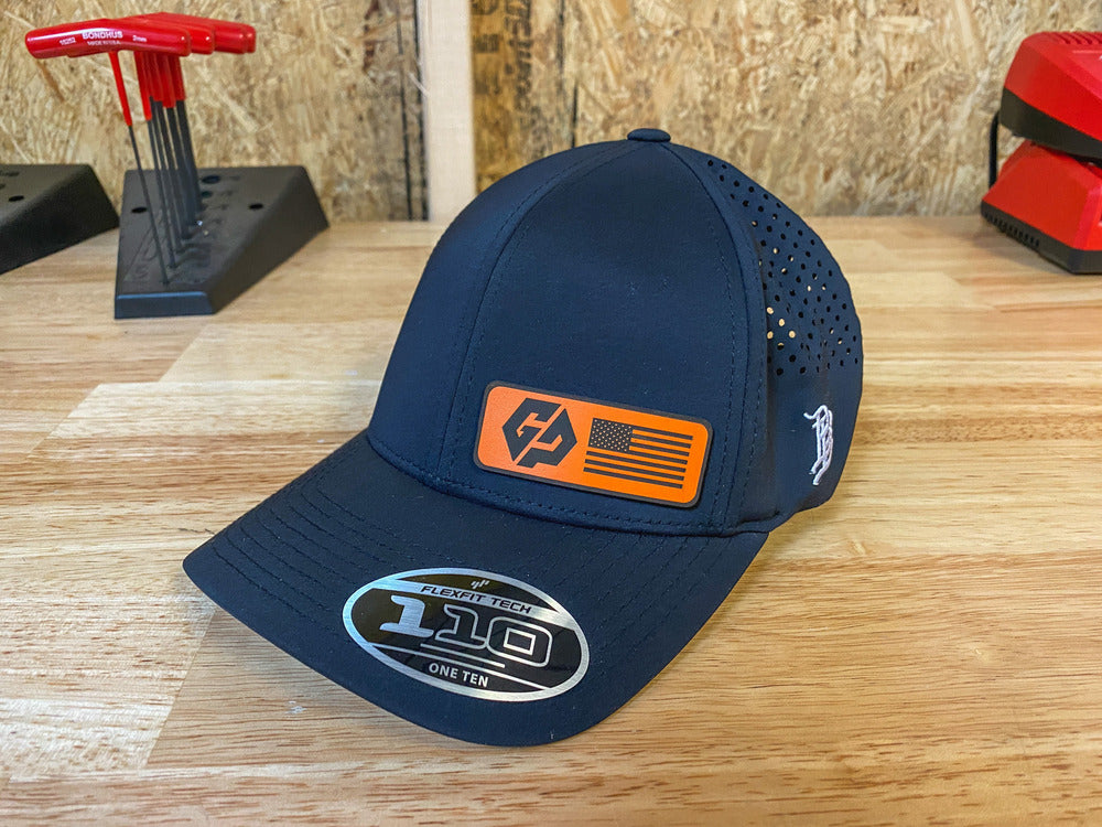 GP Performance Adjustable Hat - Black with GP / USA Leather Patch – GP ...